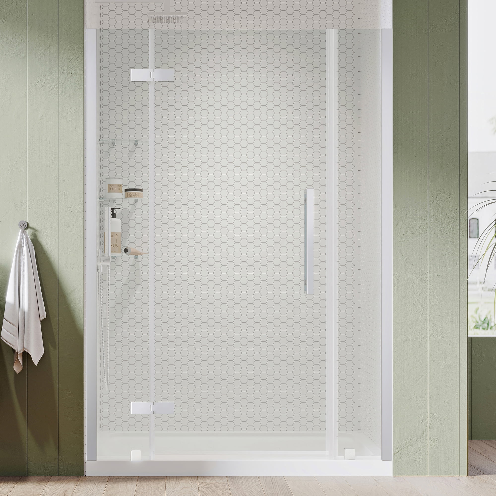 Ove Decors Tampa 48 in. L x 36 in. W x 72 in. H Alcove Shower Kit with ...
