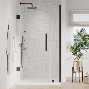 DreamLine 36x36x76.75in Acrylic Shower Base & QWALL-5 Kit, White ...