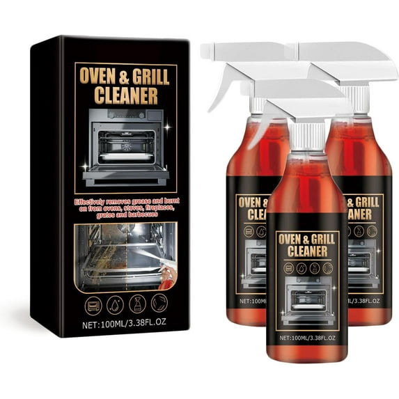 Oven And Grill Cleaner,3.38 Fl. Oz Grill Cleaner Spray,Eliminates Thick ...