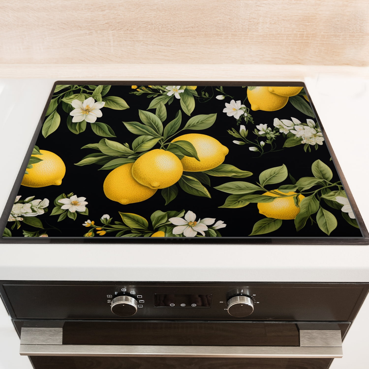 Oven Covers for Electric Stove,Vintage Yellow Lemon, Heat Resistant ...