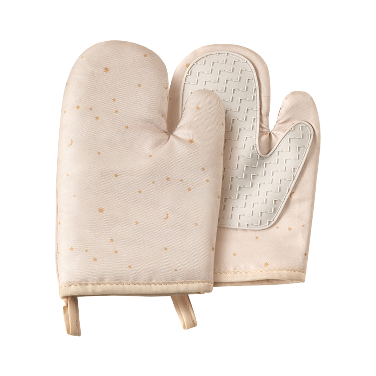 Oven Glove Heat Resistant for Kitchen, Cooking Mittens, BPA-Free Soft ...