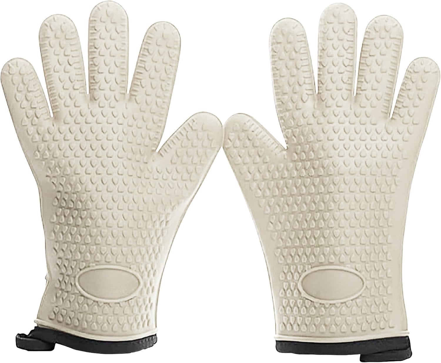 Oven Gloves For Women - Heat Resistant BBQ Gloves -Handle Hot Right ...