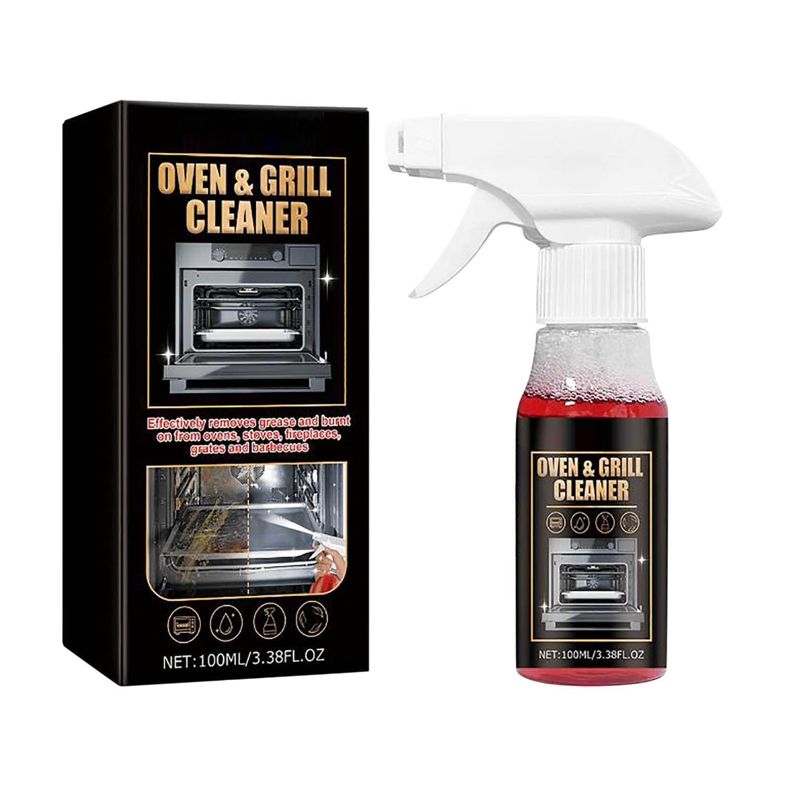 Oven and Grill Cleaner Spray, Powerful Cleaning Formula for Stubborn ...