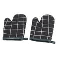 Oven Mitt Cooking Mitten Cotton Lining Heat Resistant Gloves Tool for ...