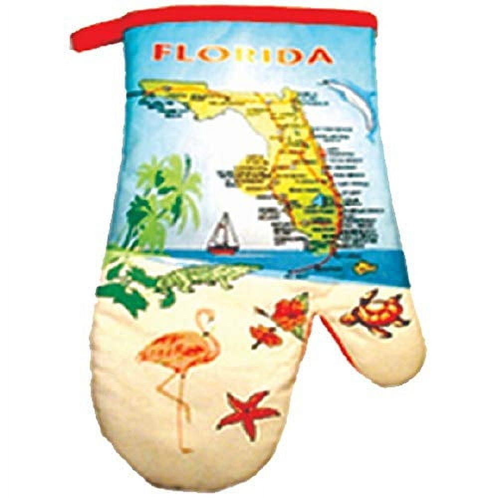 Oven Mitt Florida Souvenir 100% Cotton Kitchen Mitt - Fun Cooking ...