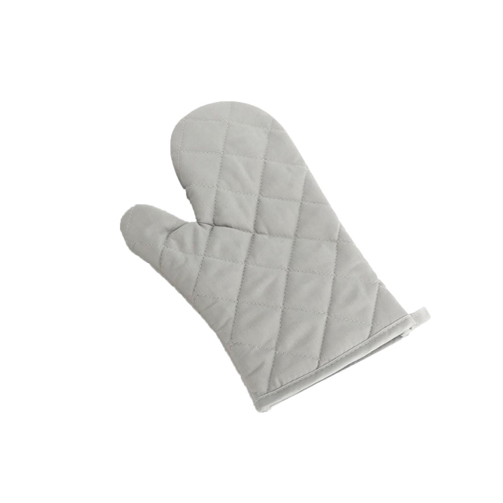 Oven Mitt, Oven Glove, Black Cotton Fabric, Quilted Fabric, Microwave ...