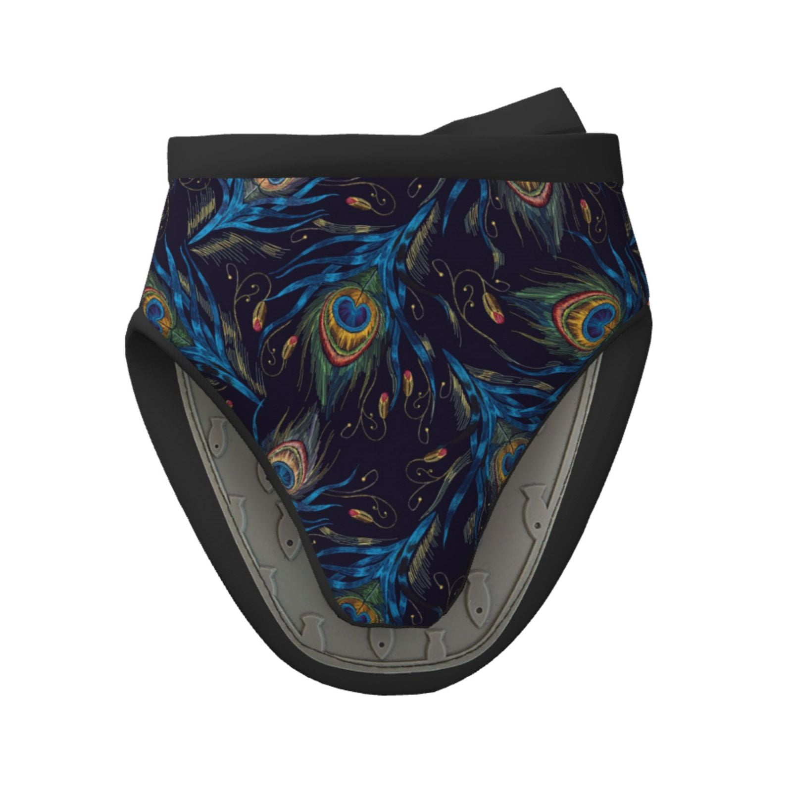 Oven Mitts Heat Resistant, Peacock Feathers Soft Lining Silicone Mini ...