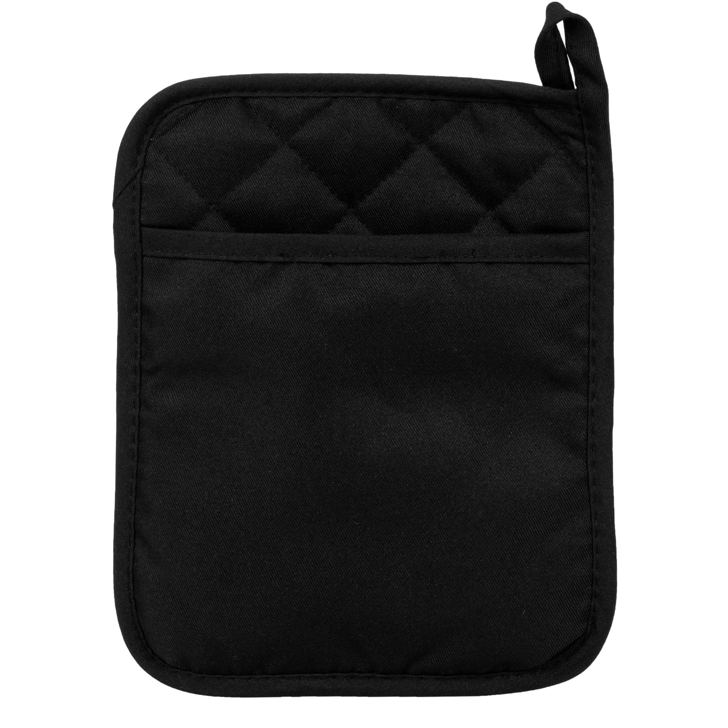 Oven Mitts, Pot Holders, Black Polyester/Rubber Oven Mitts 9x7 in. - 2 ...