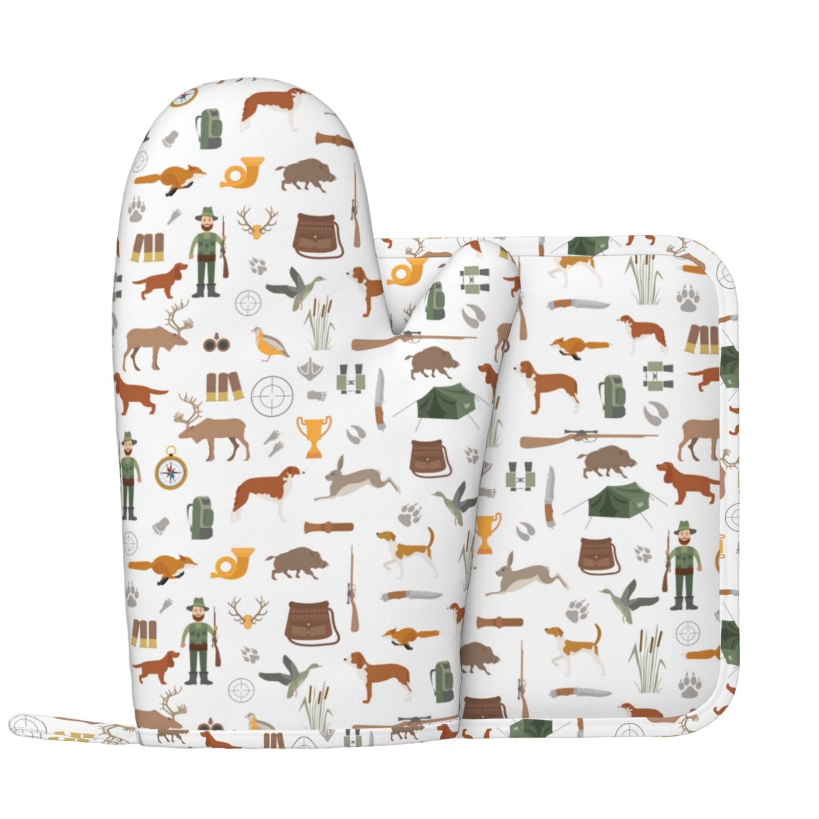 Oven Mitts and Pot Holders Sets - outdoor living Heat Resistant ...