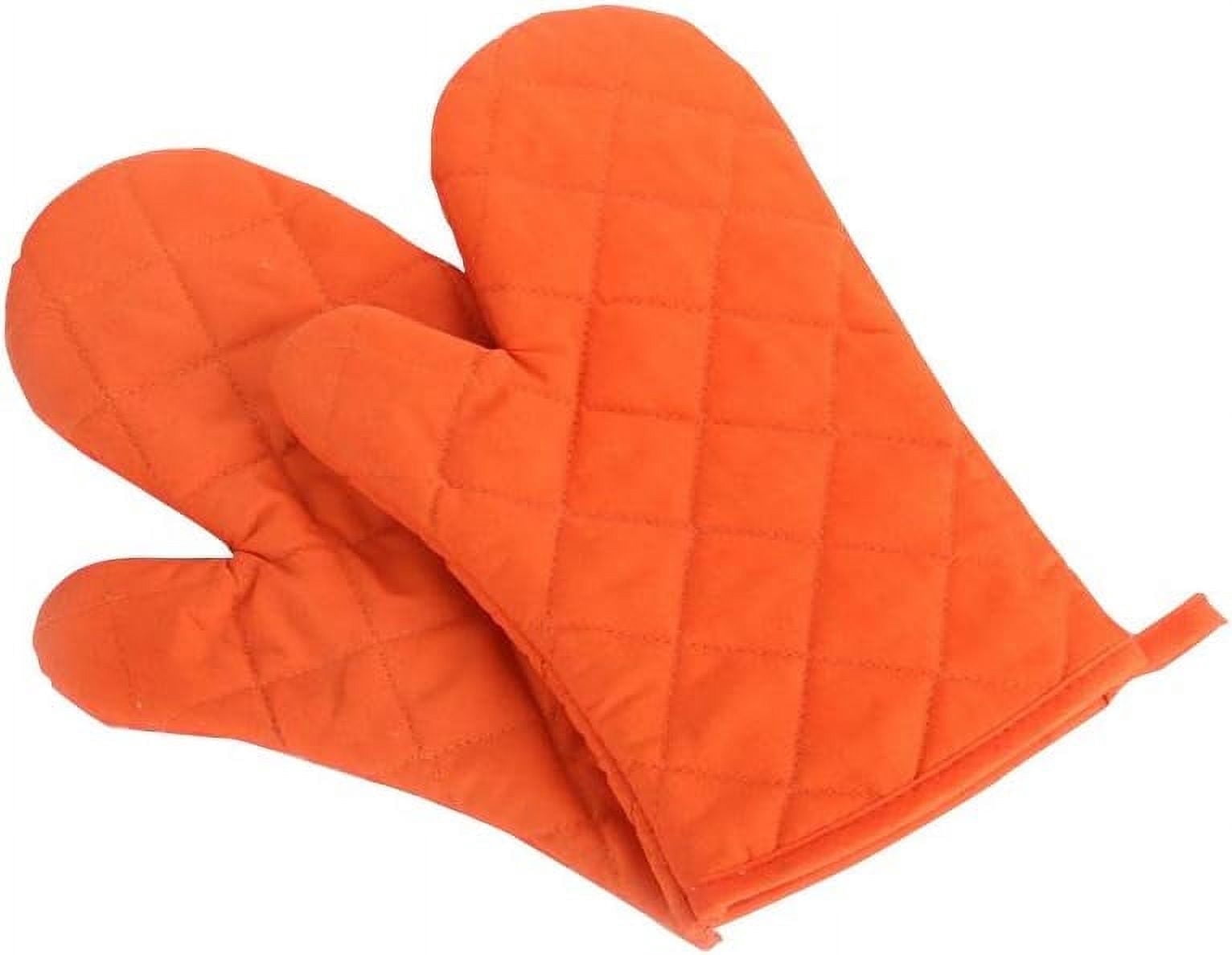 HEETLY 11-Inch Quilted Cotton Oven Mitts, 1-Pair Set, 320°F Heat ...