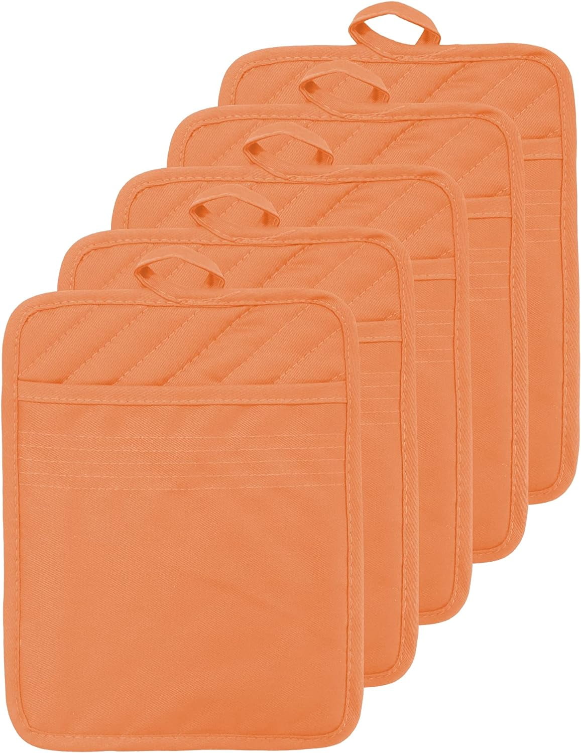 Oven Pot Holder with Pocket Cotton Heat Resistant Coaster Potholder ...