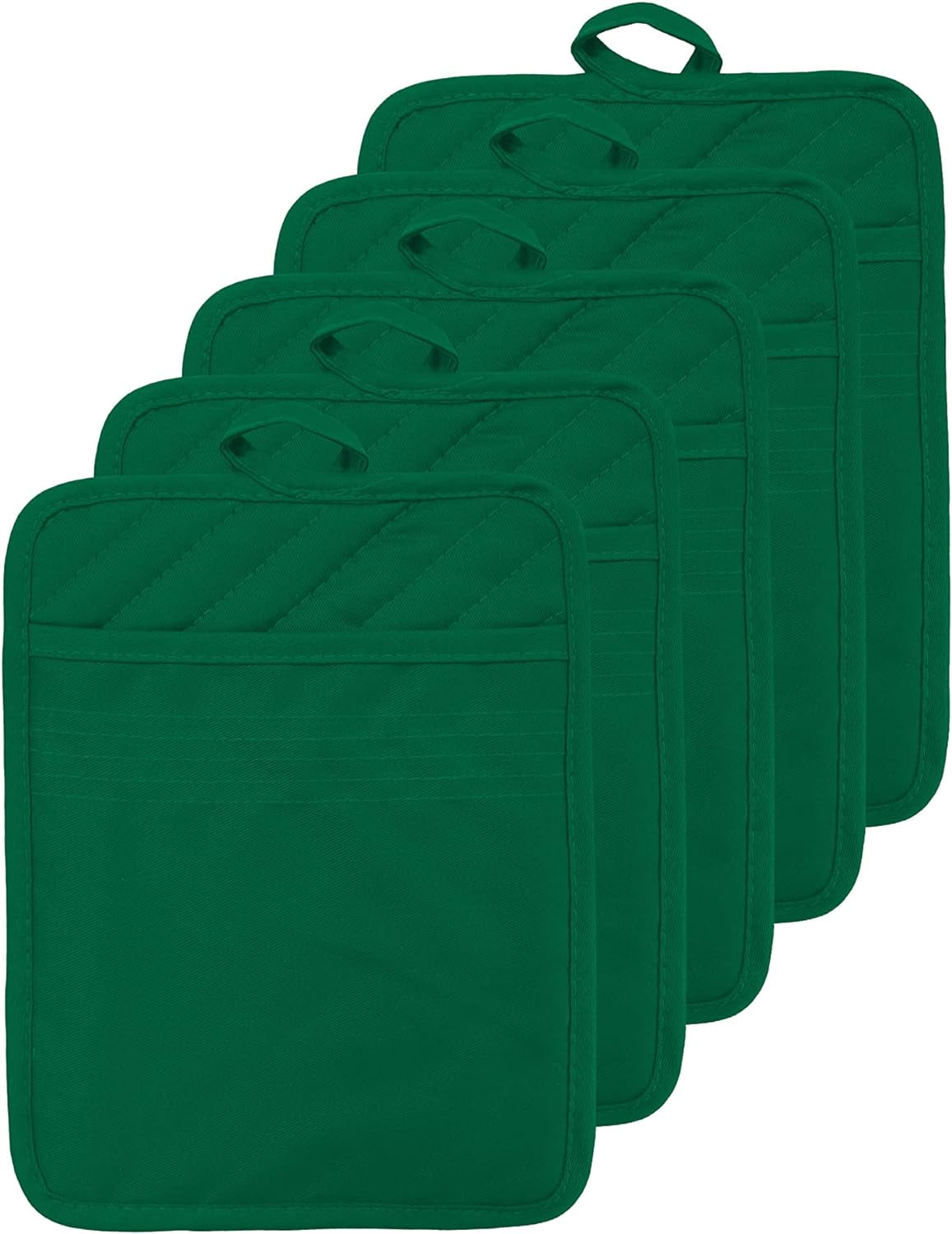 Oven Pot Holder with Pocket Cotton Heat Resistant Coaster Potholder ...