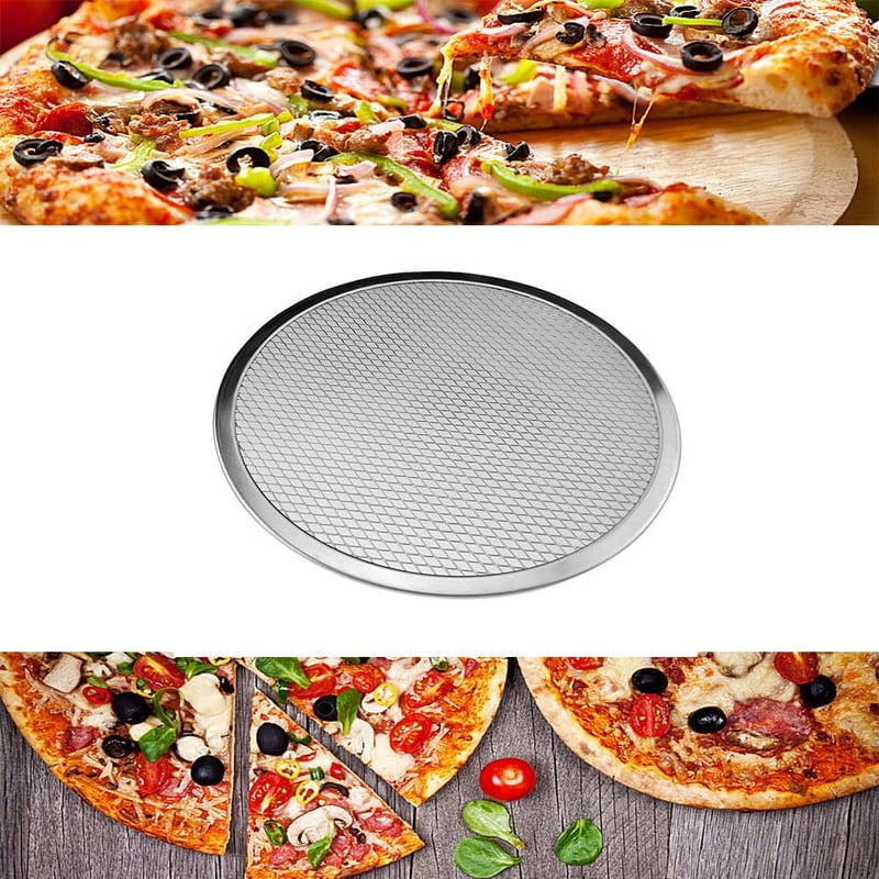 Oven Roasting Pan Oven Tray Pizza Tray with Holes Pizza Pans 14 Inch ...