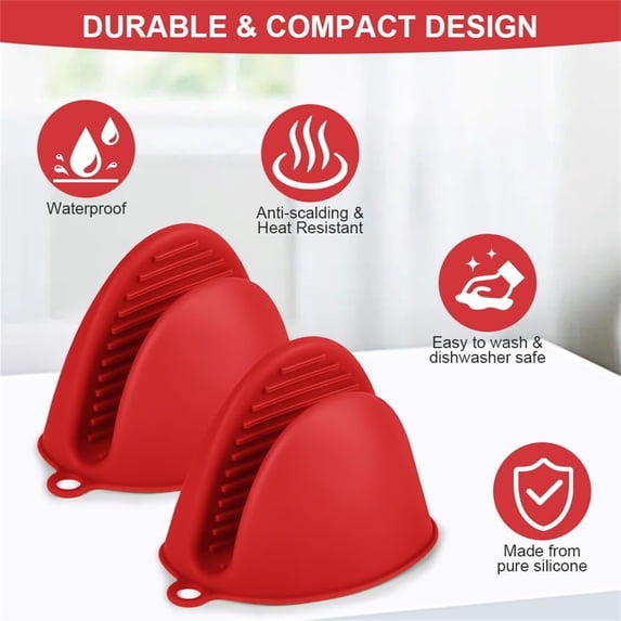 Oven Silicone Bakeware 1 Pair Thickened Heat Non Glove for Cooking ...