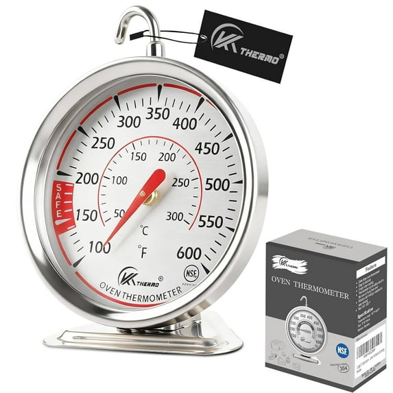 Oven Thermometer 2.4 Inch Oven Temperature Gauge with 360° Rotating ...