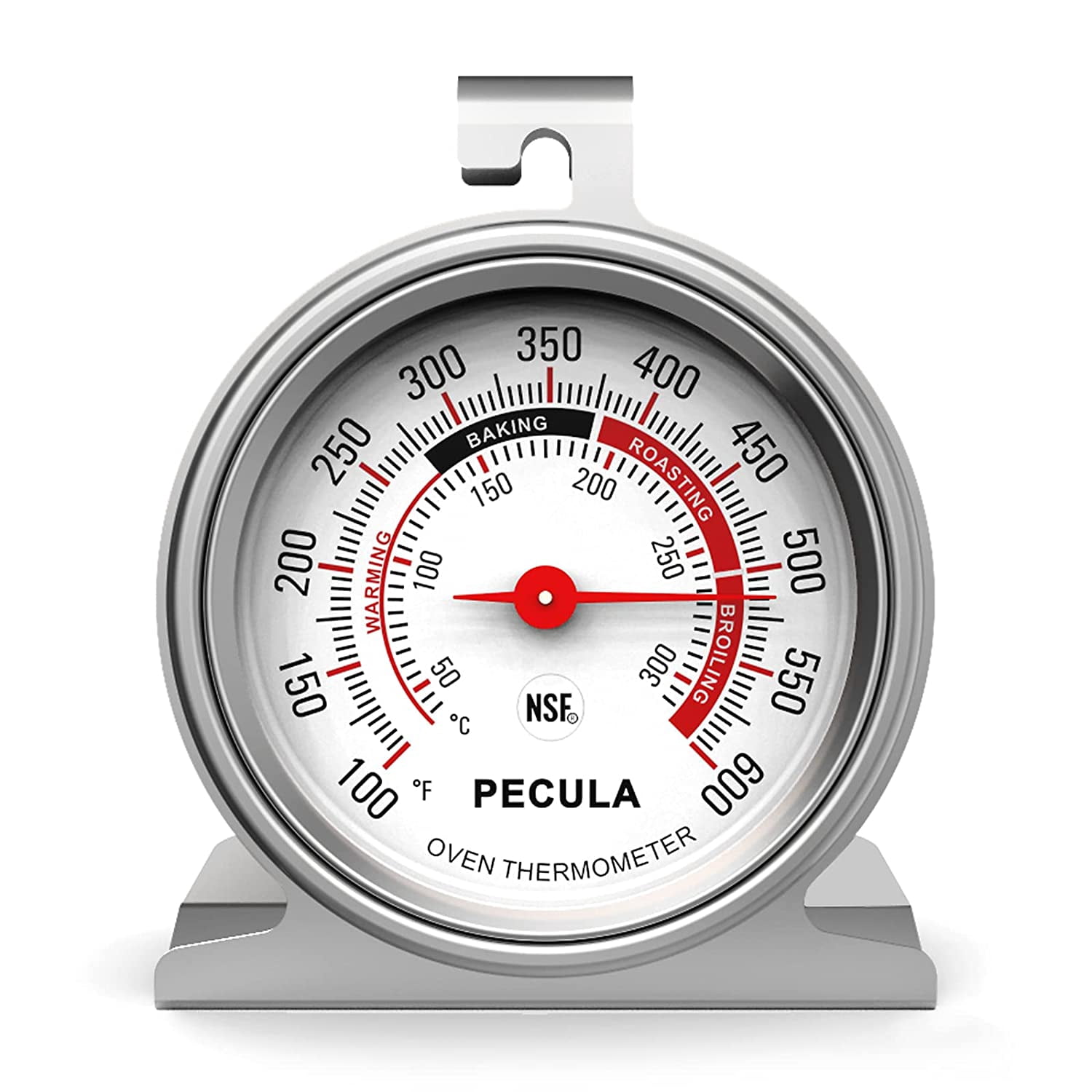 Oven Thermometer 50-300°C/100-600°F, Baking Chef Instant Read Stainless ...