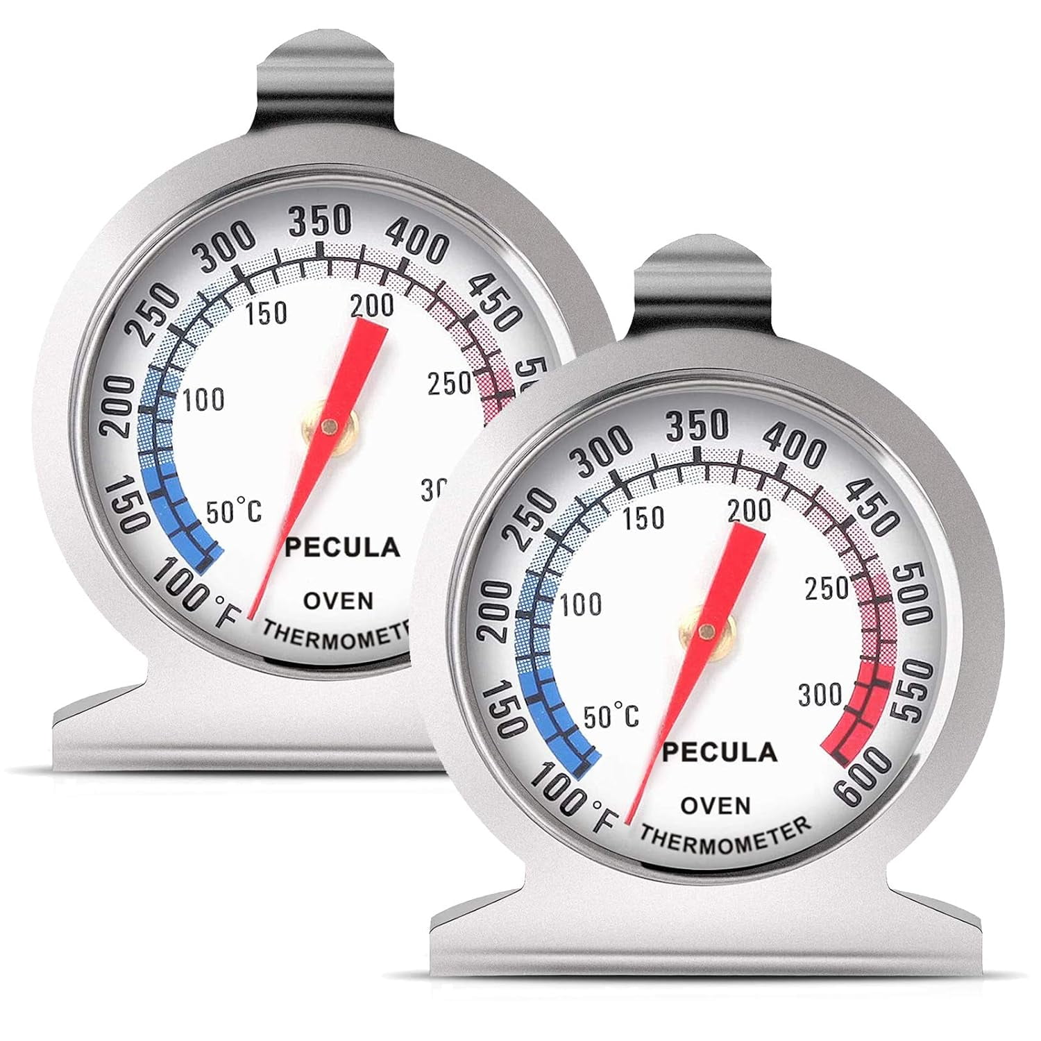 Oven Thermometer 50-300°C/100-600°F, Oven Grill Fry Chef Smoker Analog ...