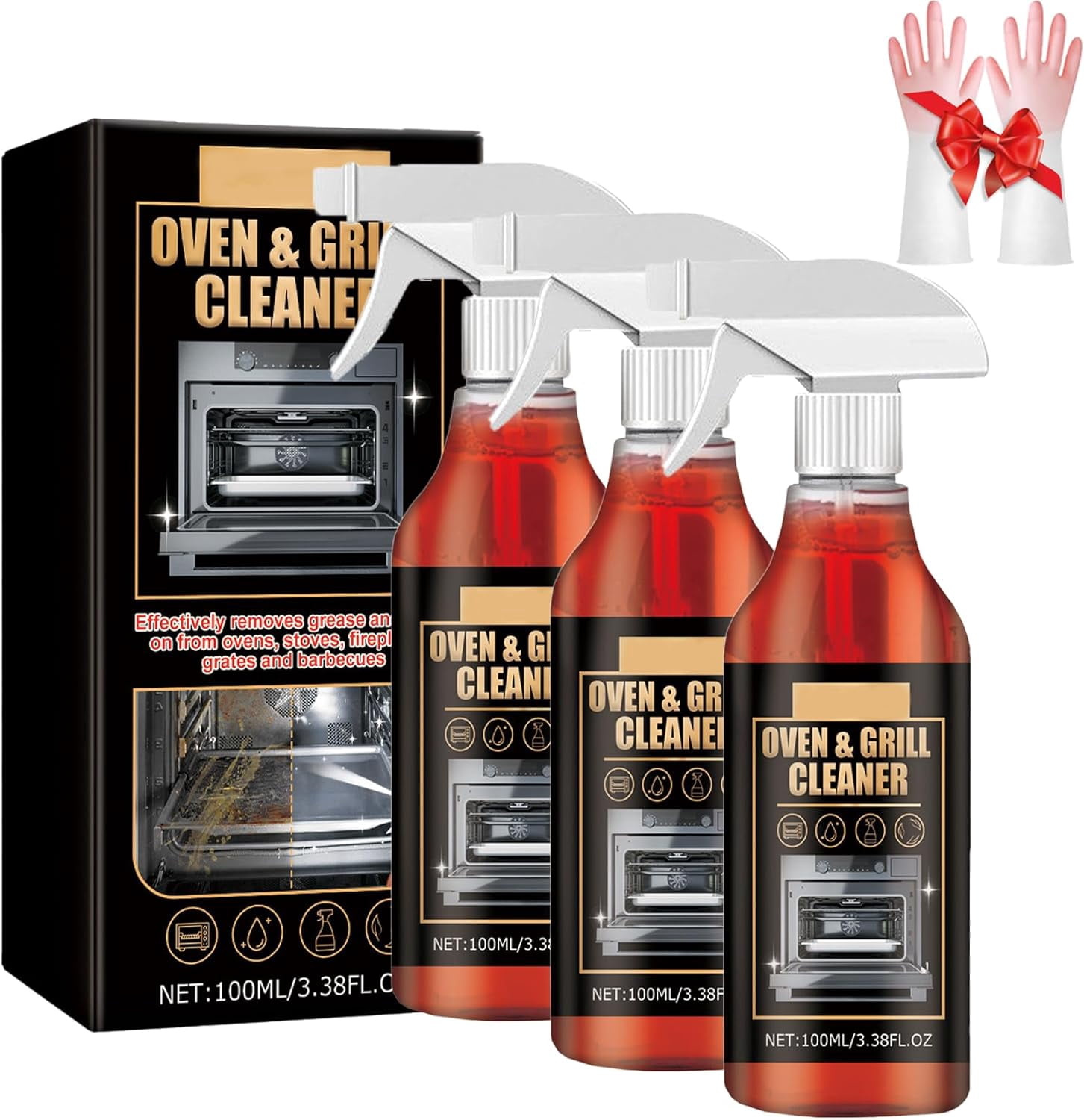 Oven and Grill Cleaning Spray, Oven & Grill Cleaner Spray, Grease ...