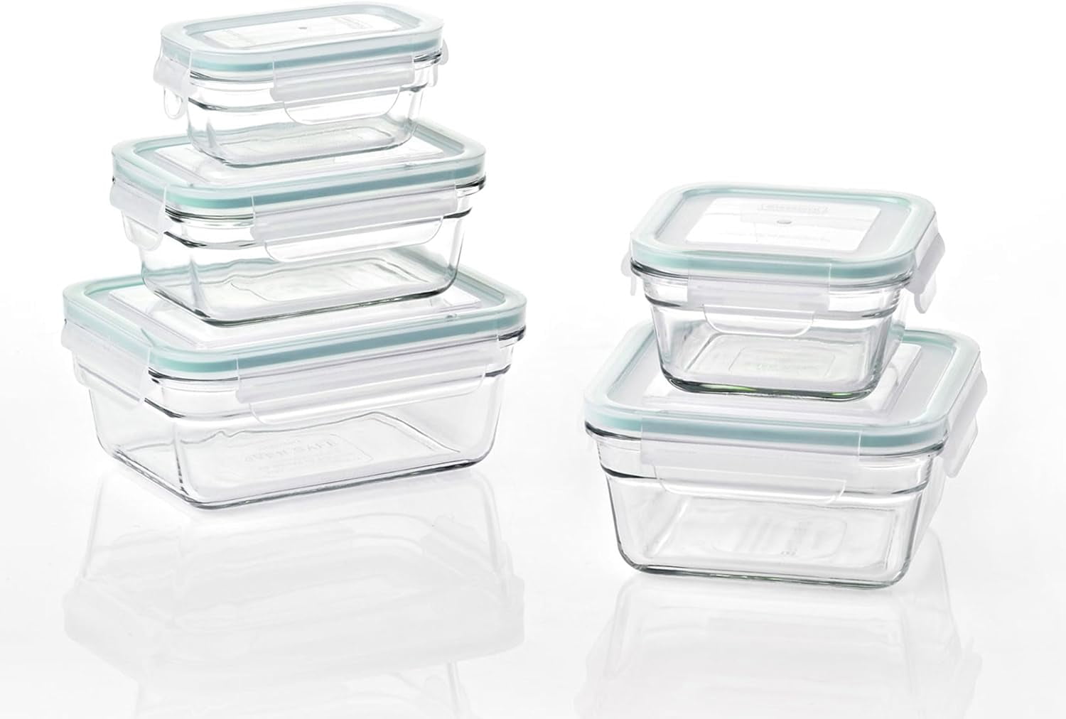 Oven and Microwave Safe Glass Food Storage Containers 10 Piece Set ...