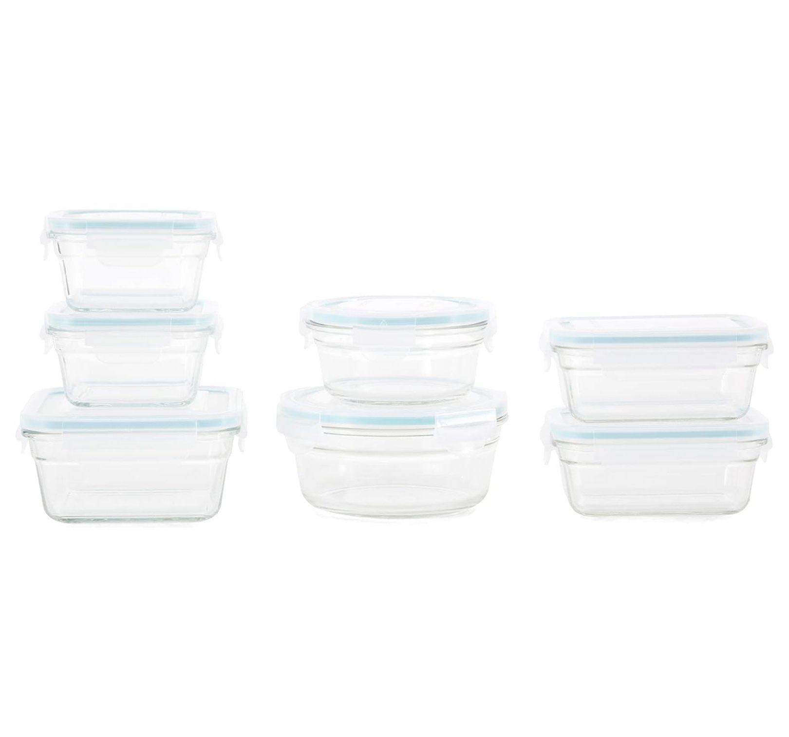 Oven and Microwave Safe Glass Food Storage Containers 14 Piece Set ...