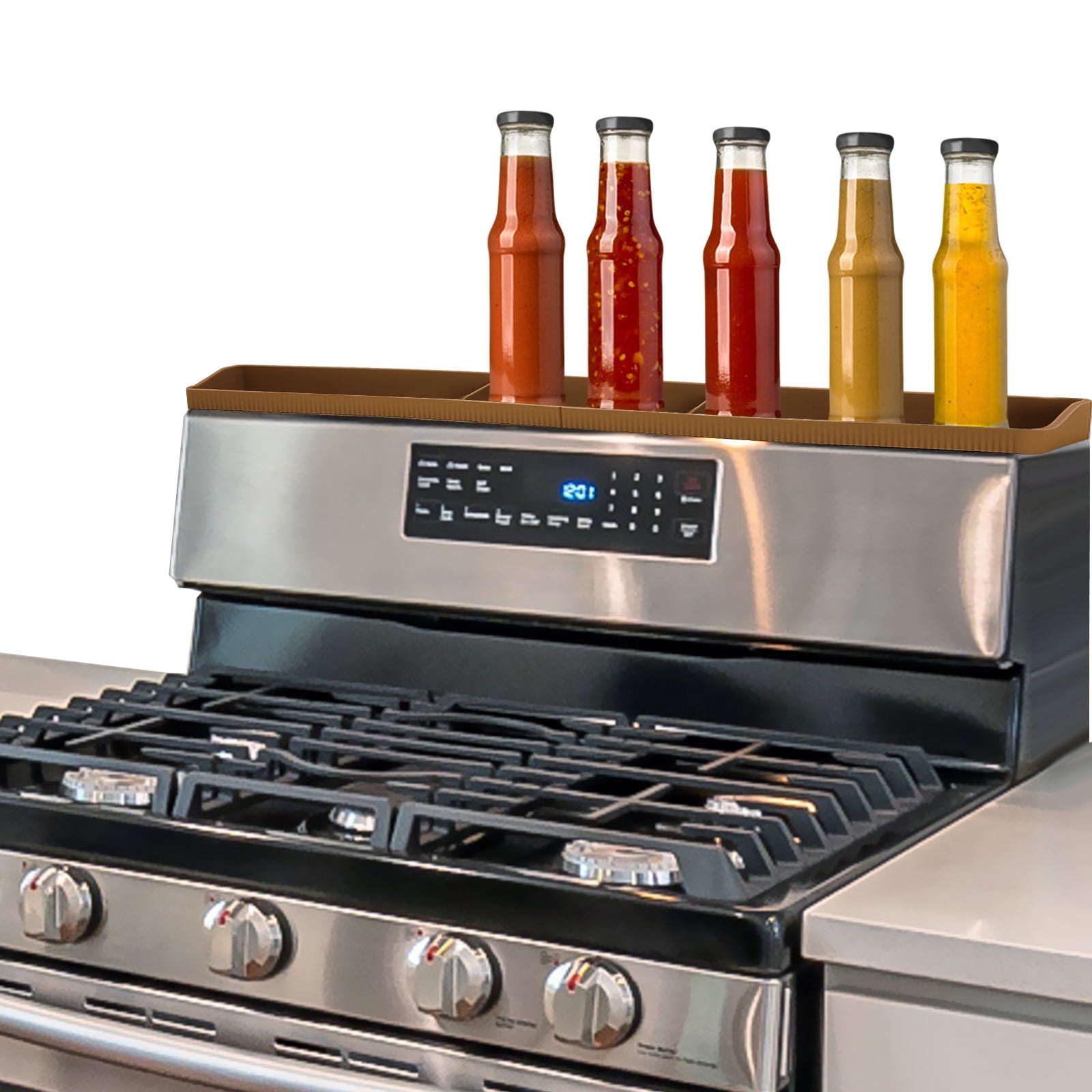 Oven oven top rack silicone storage rack silicone oven rack (brown ...