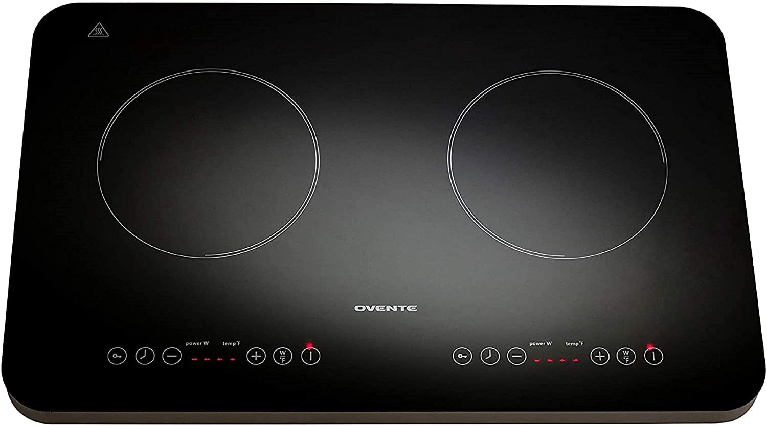 Ovente Electric Ceramic Double Induction Cooktop Burner 7.1 Inch ...