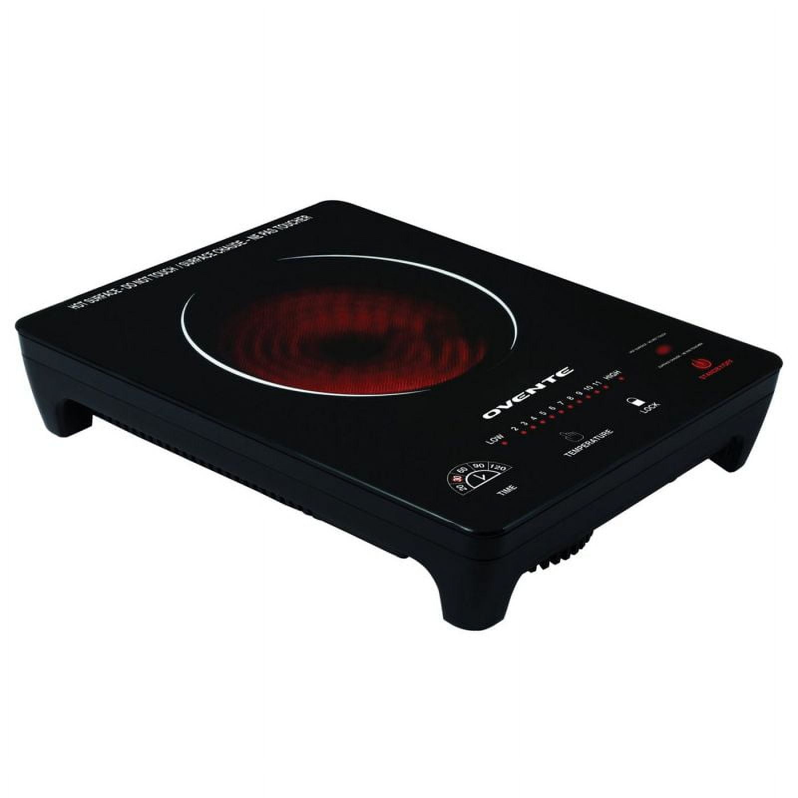 Ovente Portable Ceramic Infrared Cooktop 11.75L 14.5W 3H - Walmart.com