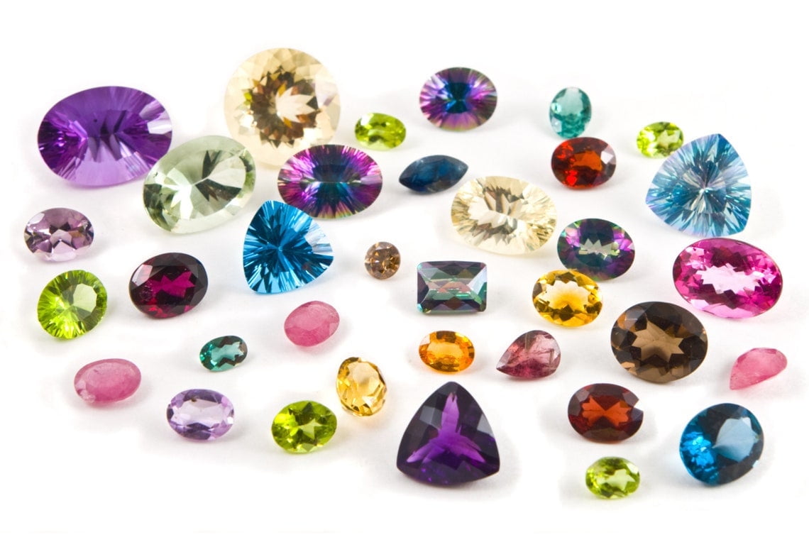 Over 100 Carats of Mixed Loose Natural Semi-Precious Gemstones Multi ...