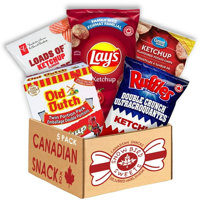 Over 2lbs of Canadian Ketchup Chips (5ct) variety pack | Ketchup Chips ...