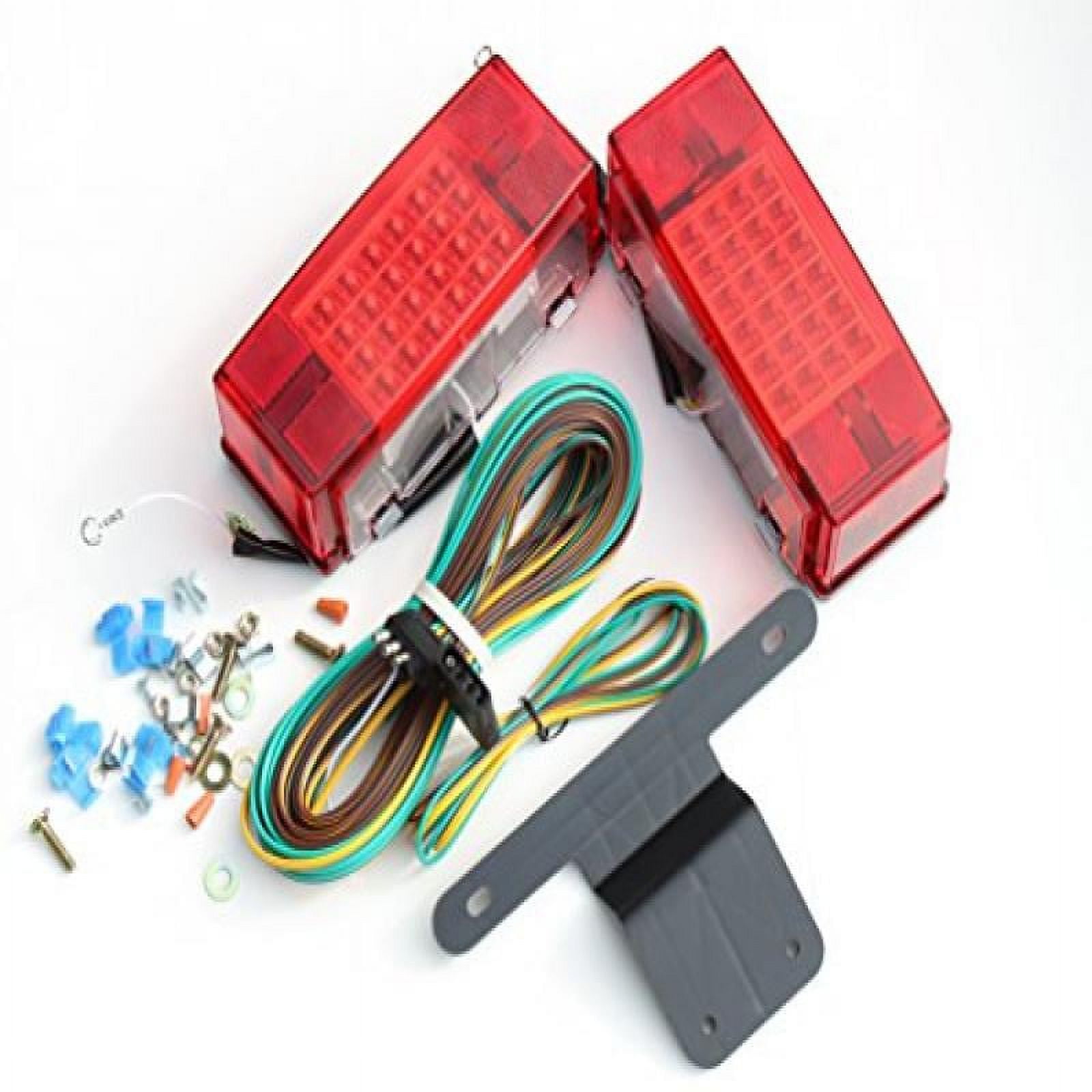 Over 80" Trailer Light Stop Turn Tail Rear Side Reflector Side Marker ...