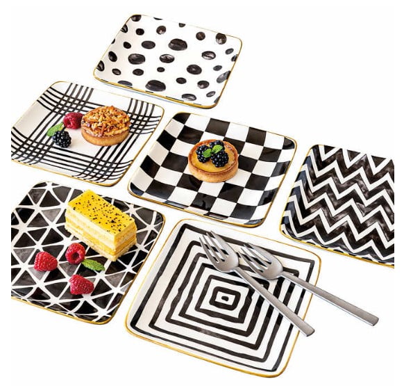 Over & Back Appetizer Square Plates 6-pack - Walmart.com
