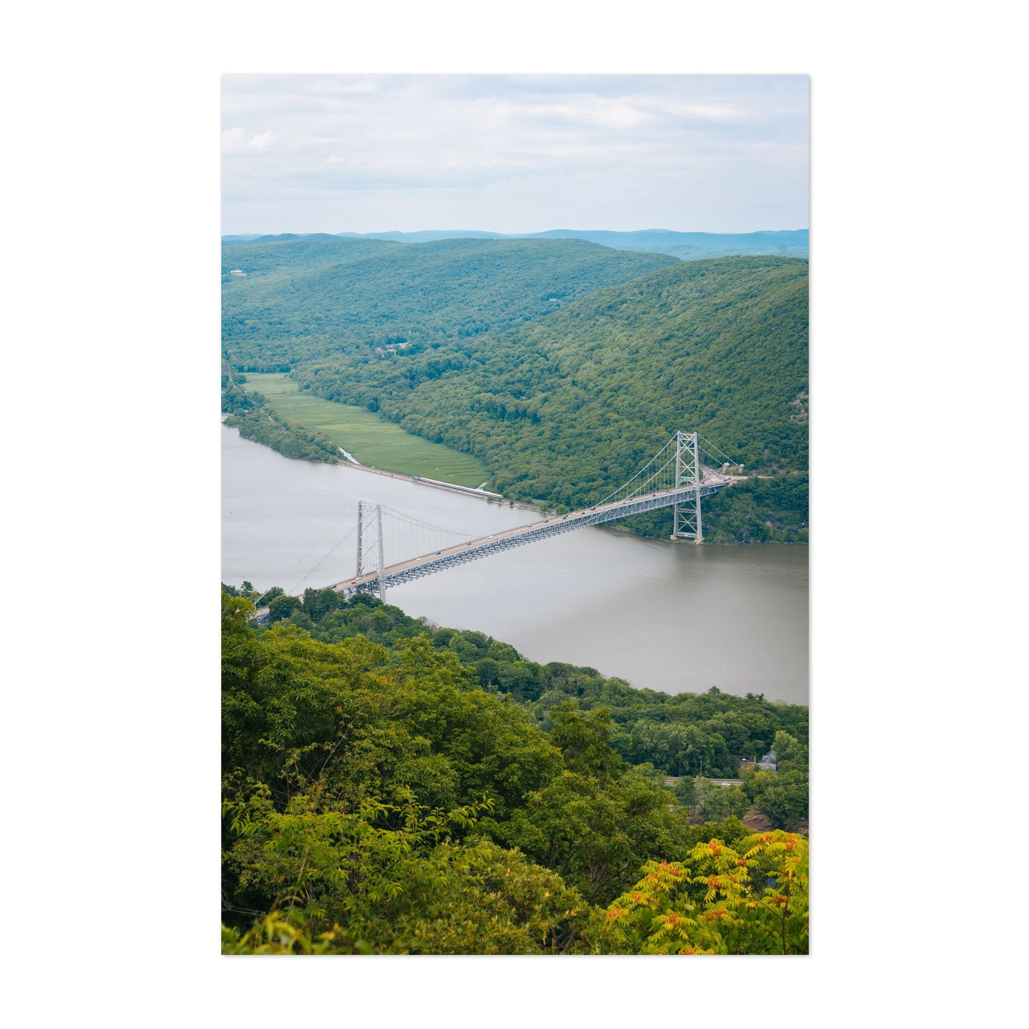 Over Bear Mountain Bridge - New York Photography Bridge Landscape ...
