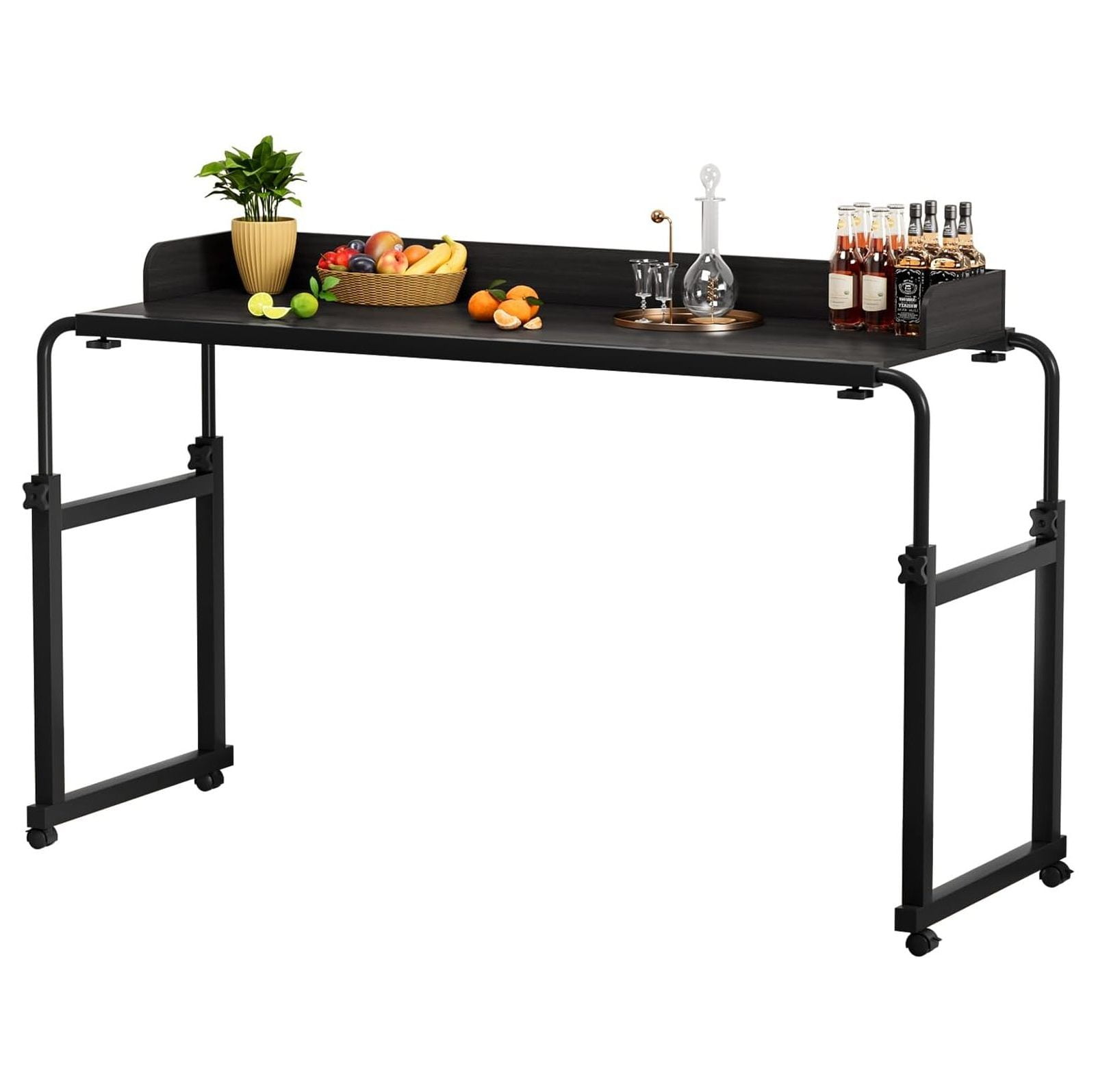 Over Bed Table, Adjustable Height Overbed Table, Rolling Overbed ...