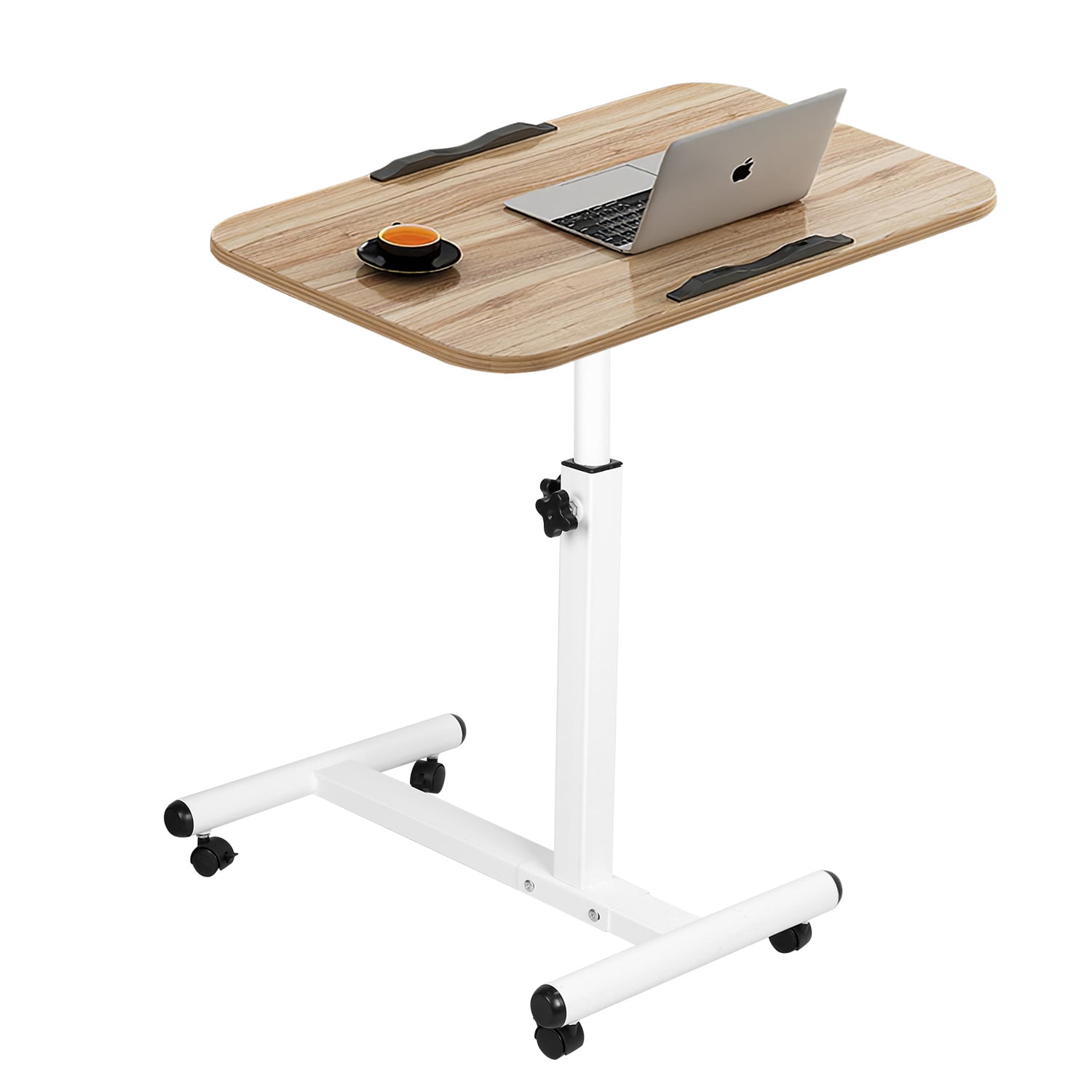 Over Bed Table with Wheels Rolling Laptop Table, 23.6" - 37" Adjustable ...