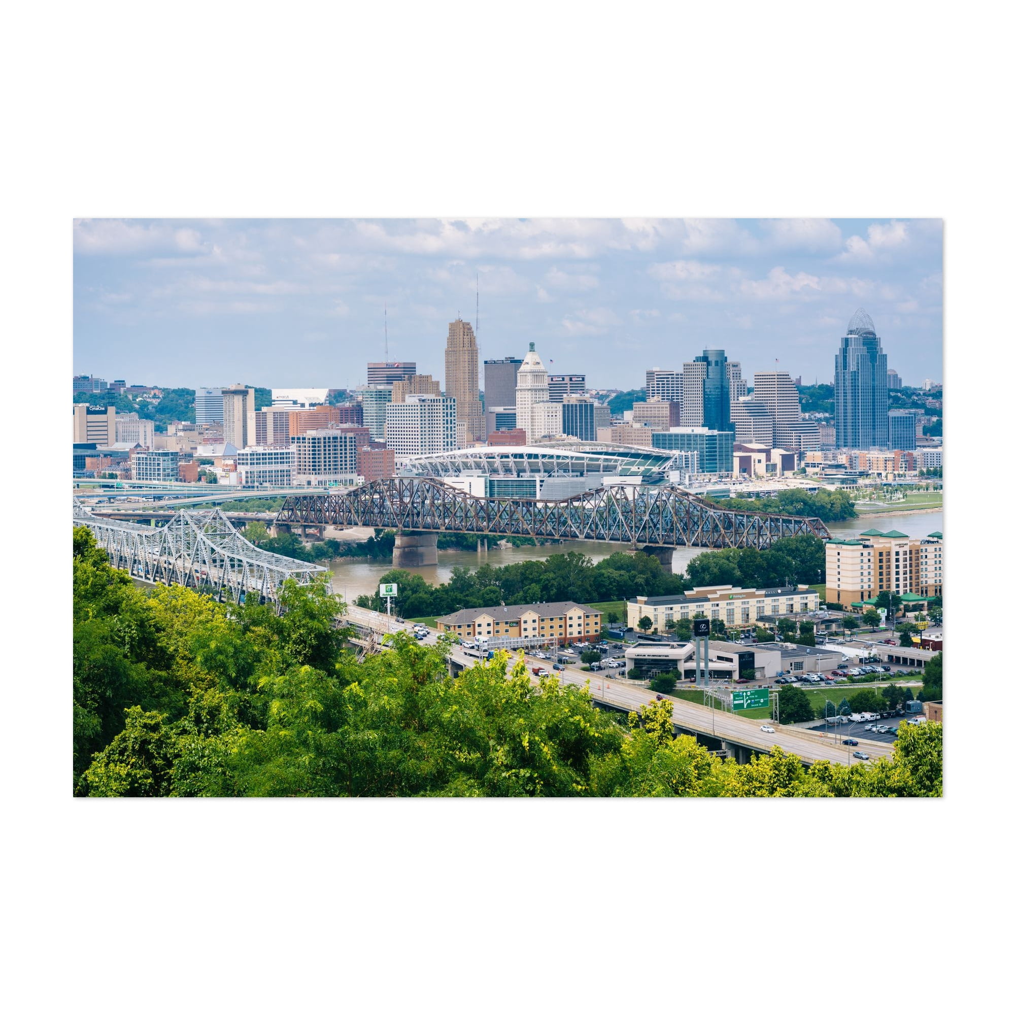 Over Cincinnati - Cincinnati Ohio Photography Cityscape Skyline Bridge ...
