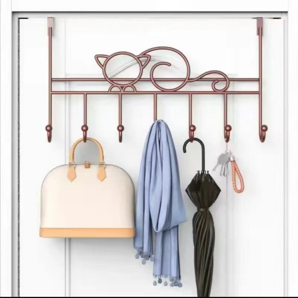 Over the Door Hooks, Metal Door Hanger Hook, Over Door Towel Rack for ...