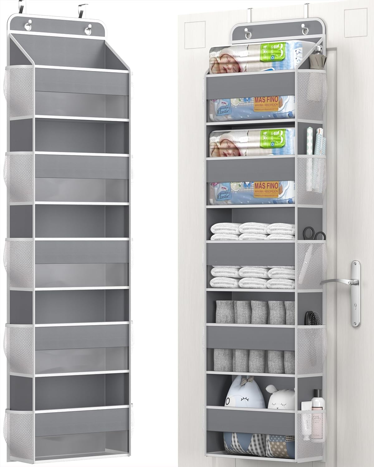 Over Door Organizer, 6 Shelf Camper Storage, RV Bathroom Storage ...