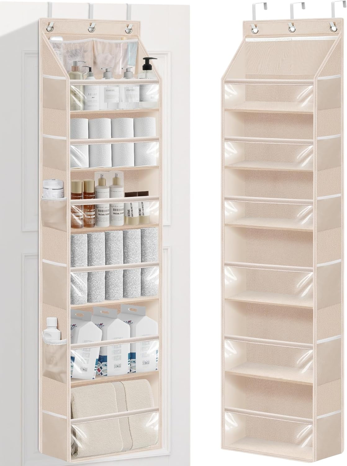 Over the Door Organizer Large Capacity Hanging Organizer, Clear Deep ...