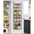 Over the Door Pantry Organizer, Metal Pantry Organizers and Storage, 6 ...