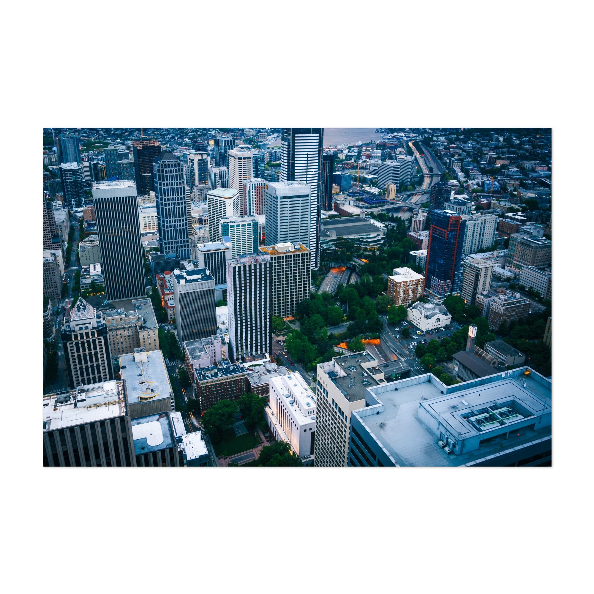 Over Downtown 04 - Seattle Washington Photography City Skyline ...