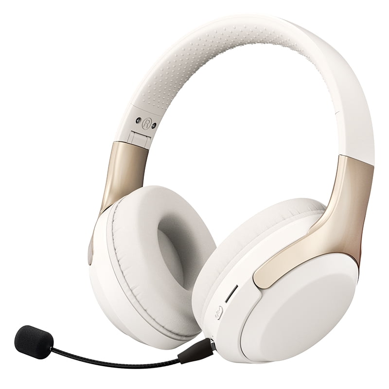 Over-Ear Bluetooth Gaming Headphones with Detachable Microphone and ...