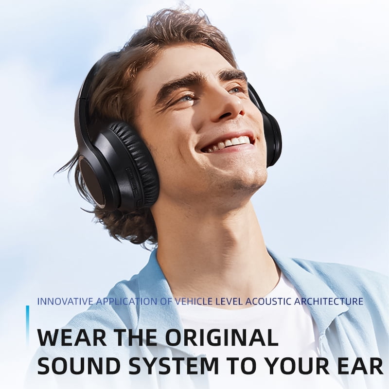 Over-Ear Wireless Headset With Microphone, No Travel Case, Foldable ...