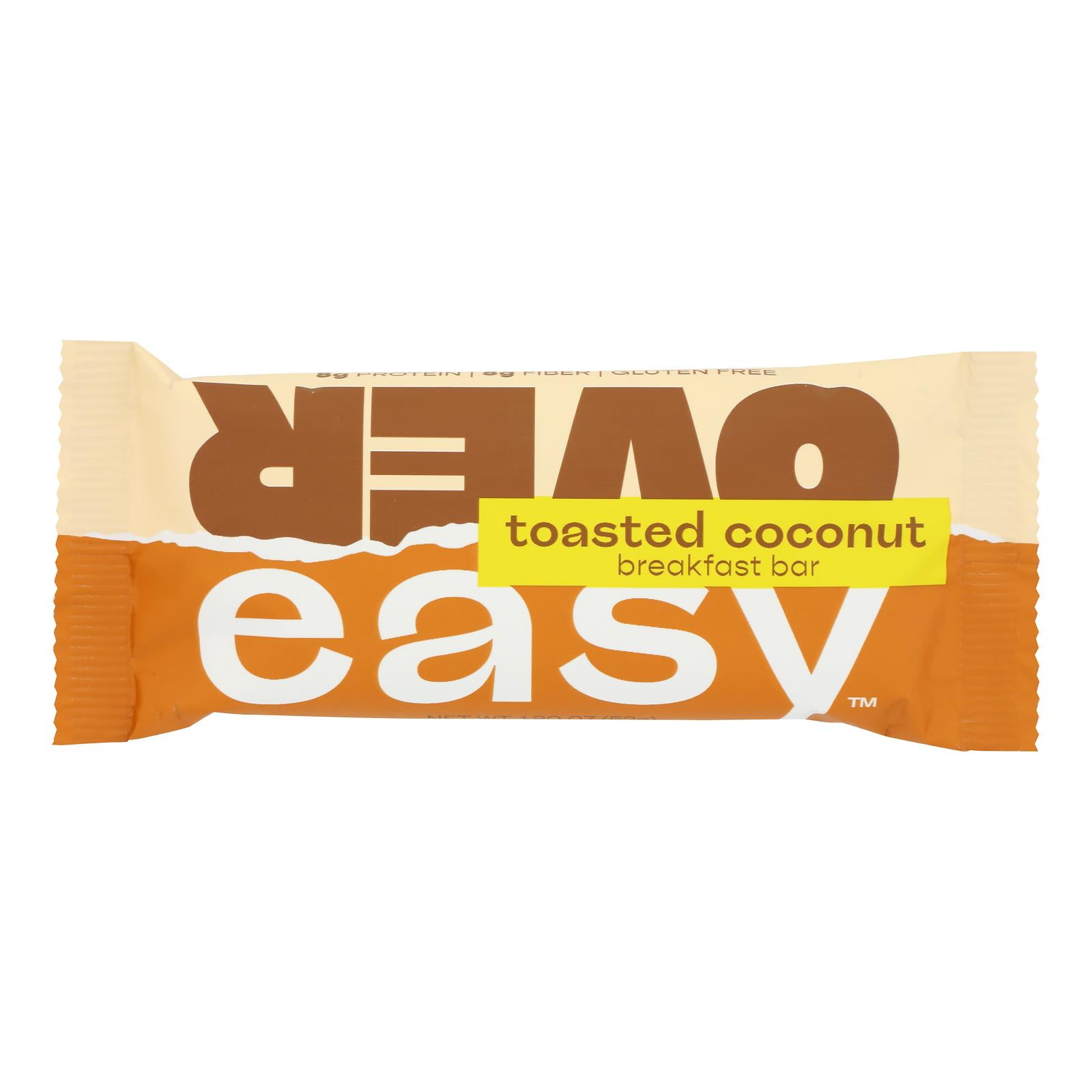 Over Easy - Breakfast Bar Toasted Coconut - Case of 12-1.8 OZ - Walmart.com