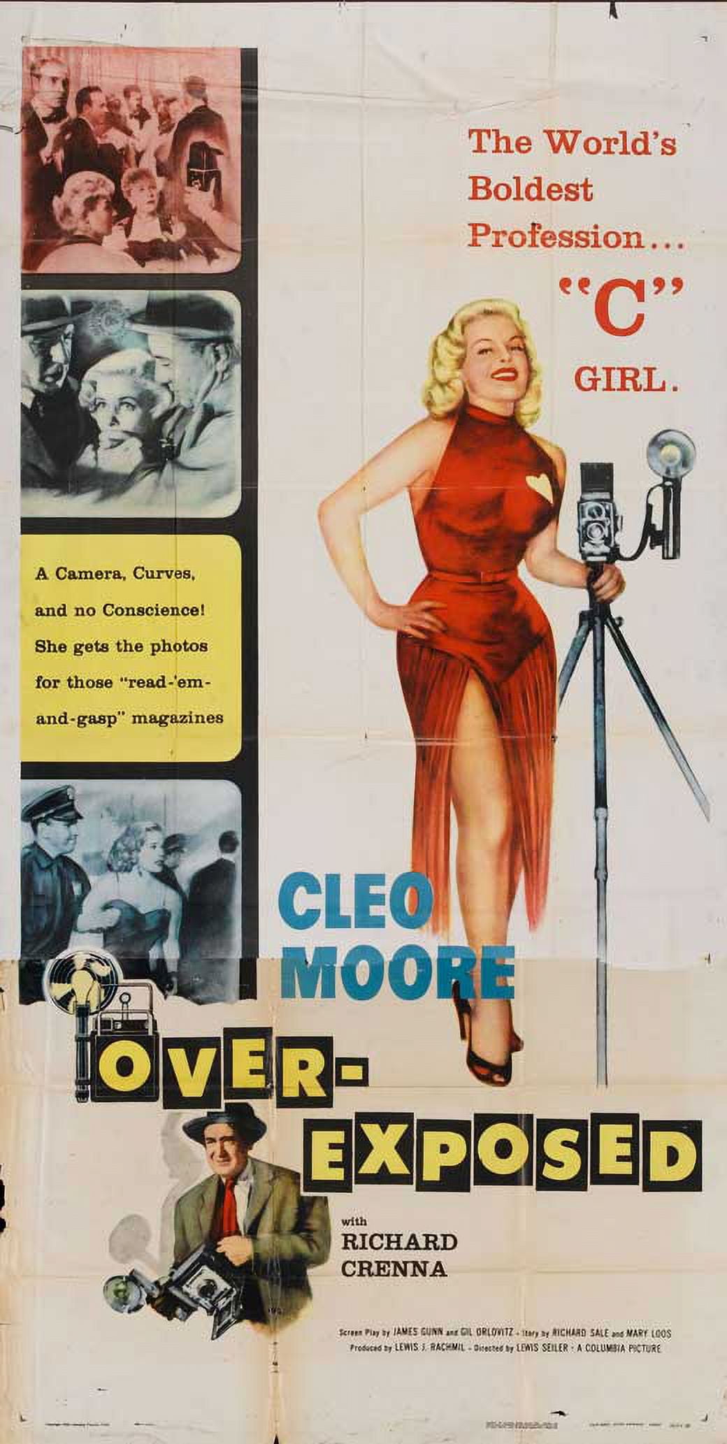 Over-Exposed - movie POSTER (Style A) (20" x 40") (1956) - Walmart.com