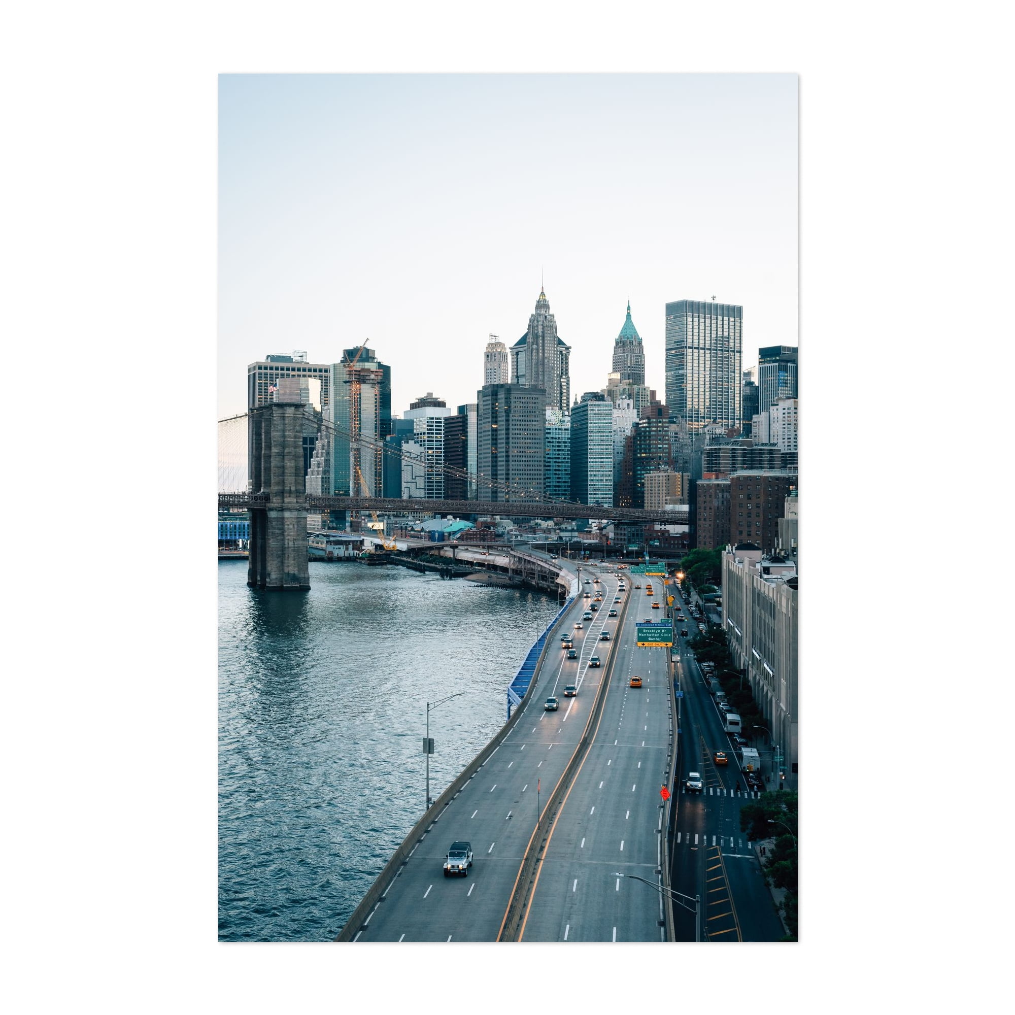 Over FDR 03 - Manhattan New York Photography Unframed Wall Art Print 8 ...