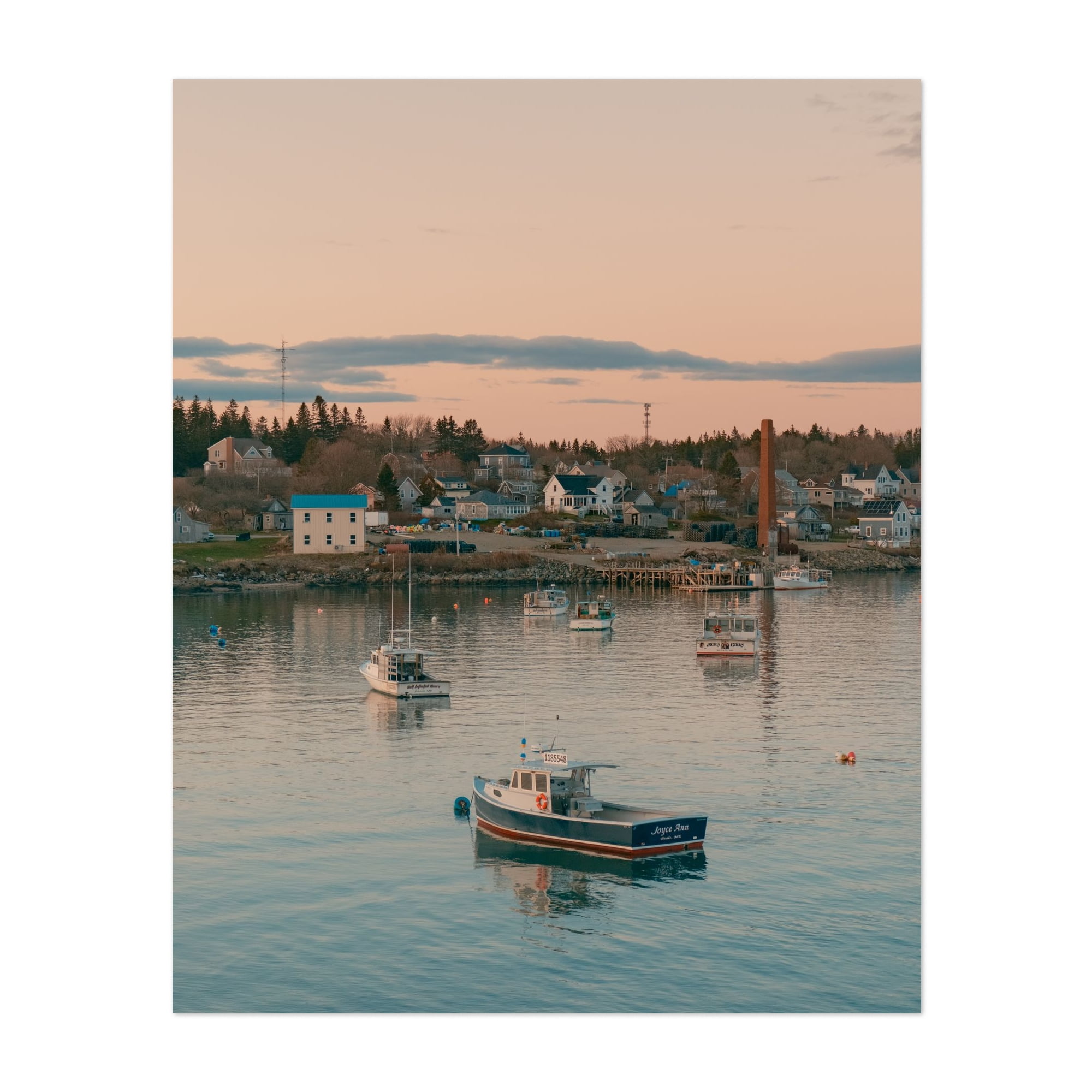 Over Jonesport - Jonesport Maine Photography Harbor Coast Boat Sunset ...