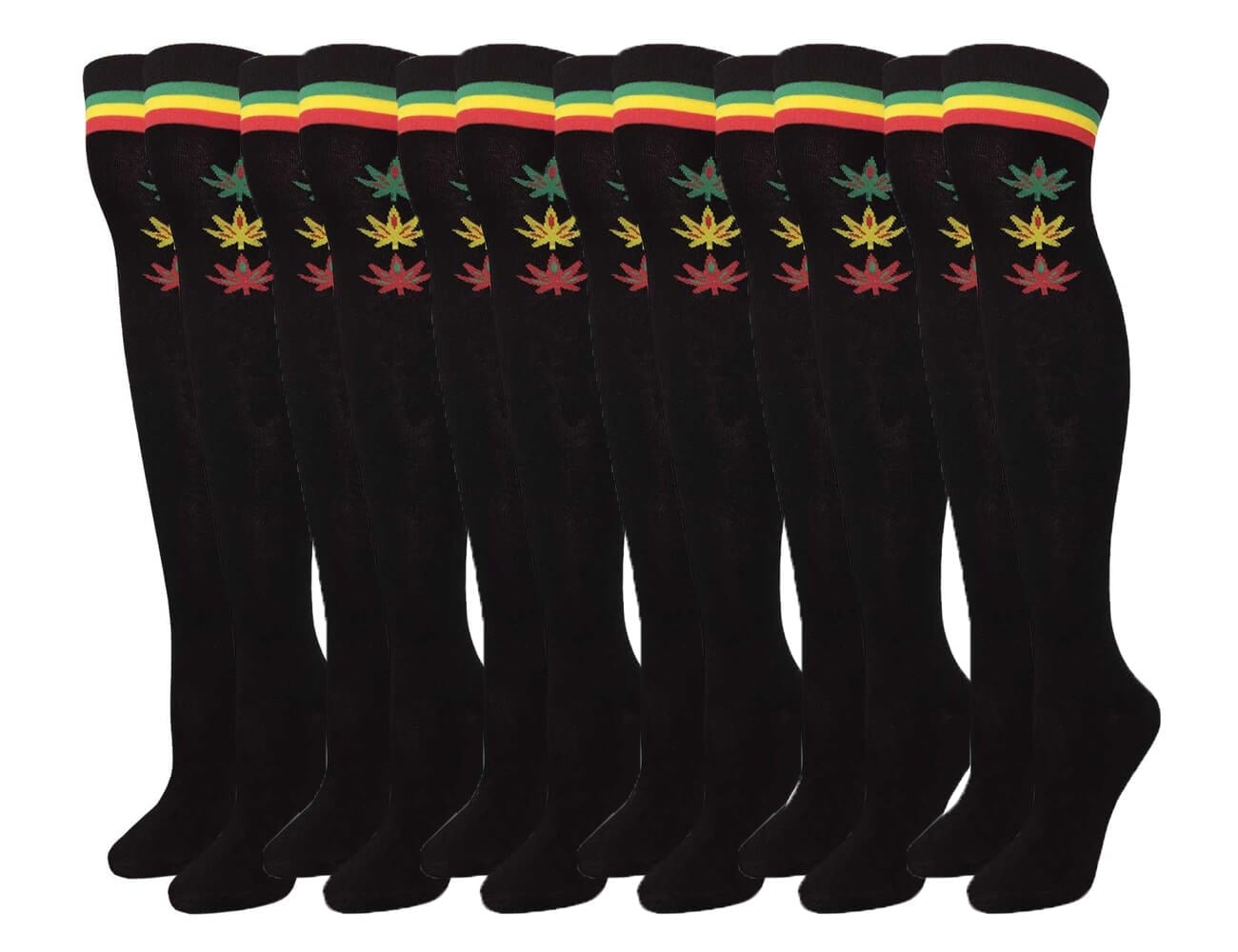 Over Knen Leg Warmer Fashion Design Cotton Thigh High Stockings Cosplay ...