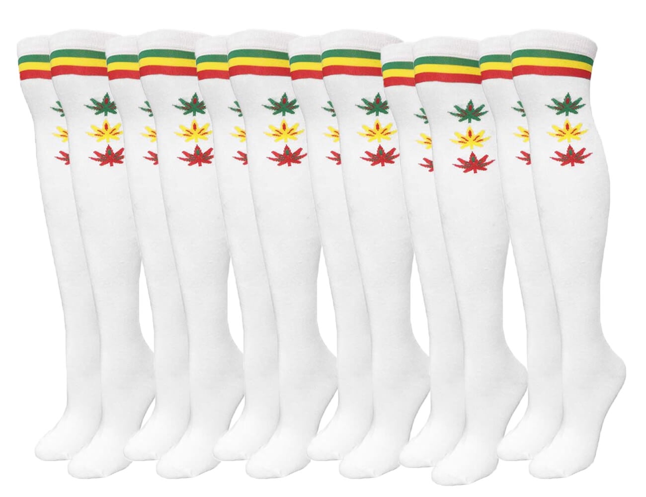 Over Knen Leg Warmer Fashion Design Cotton Thigh High Stockings Cosplay ...