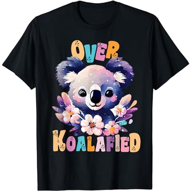 Over Koalafied Cute Colorful Koala bear T-Shirt - Walmart.com