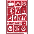 Over 'N' Over Reusable Stencils 5"X8"-Holiday Assorted - Walmart.com